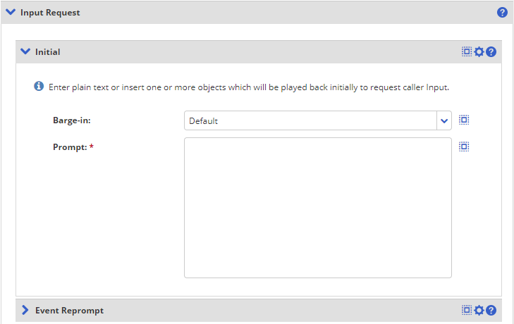 Alvaria™ CXP 22 - Input Request Section
