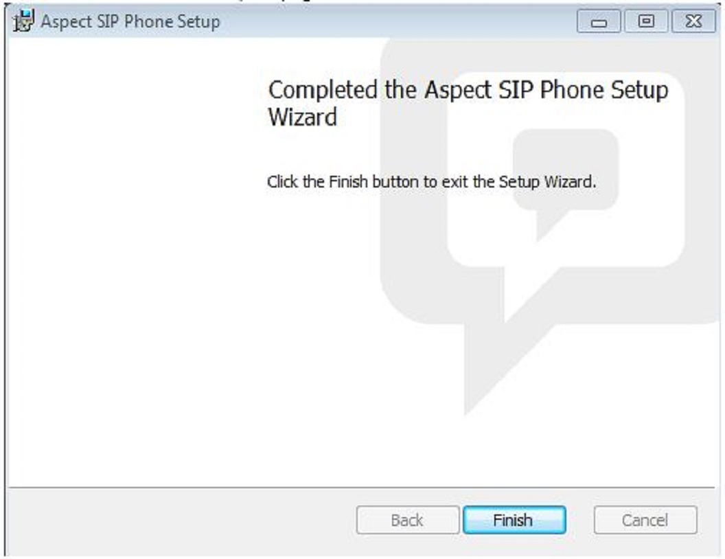 Aspect® Via® Inbound/Outbound 19 - Install and Configure the Aspect SIP Phone