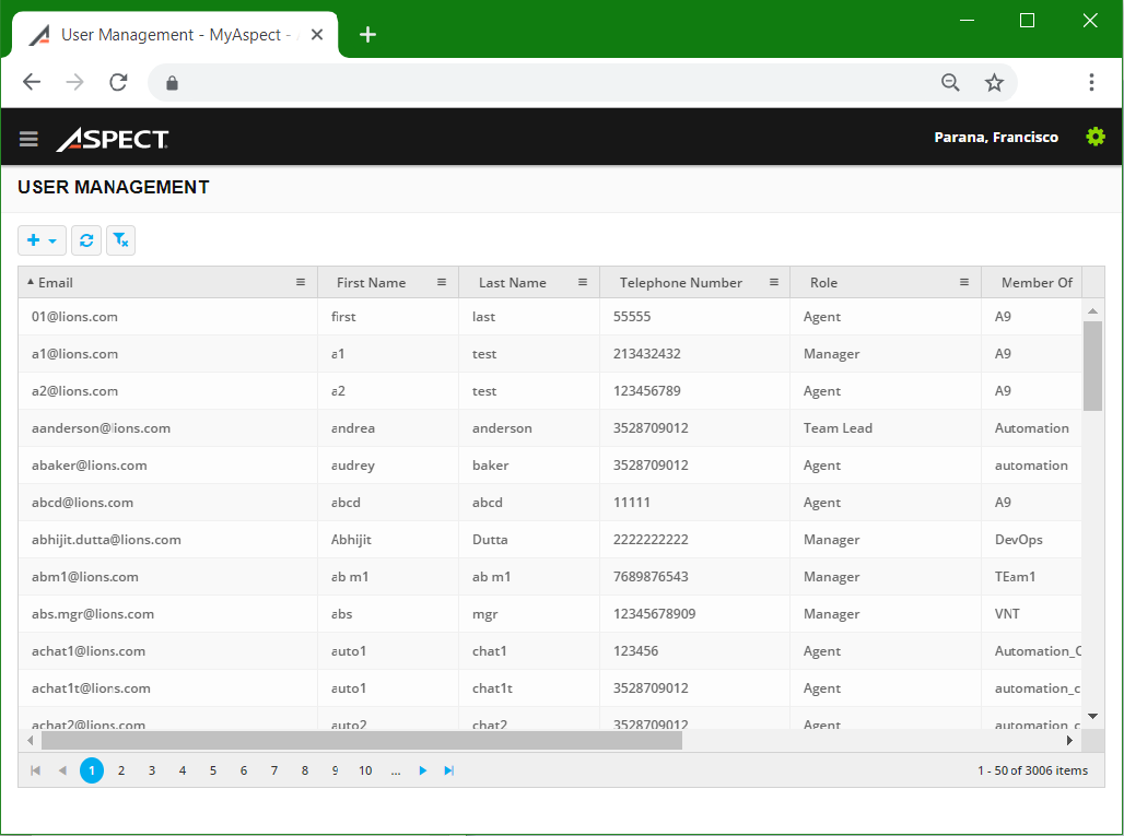 Aspect® Via® Inbound/Outbound 19 - Create a New User