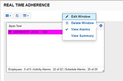 Alvaria Workforce Management™ - Real Time Adherence