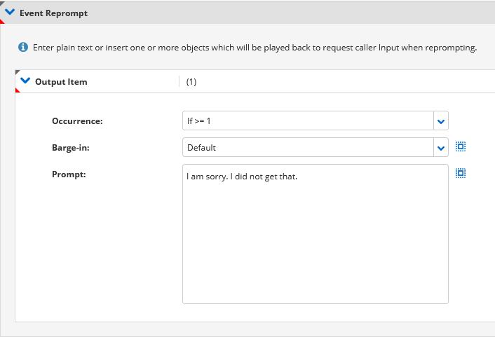 Alvaria™ CXP 22 - Input Request Section