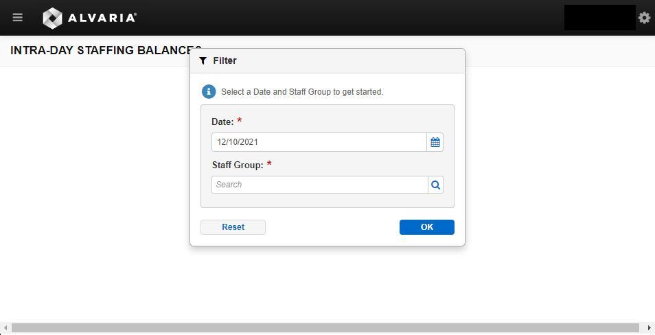 Alvaria Workforce Management™ - Using Intra-Day Staffing Balances