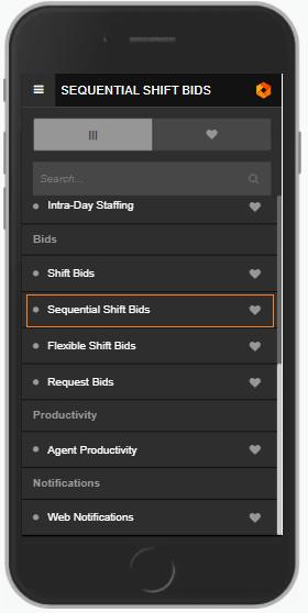 Employee User - Viewing Sequential Shift Bids
