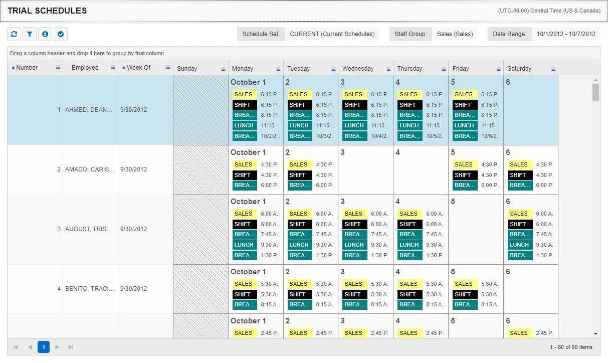 Alvaria Documentation - Trial Schedules