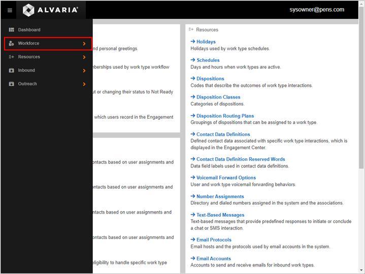 Alvaria Documentation - Accessing the Configuration Manager