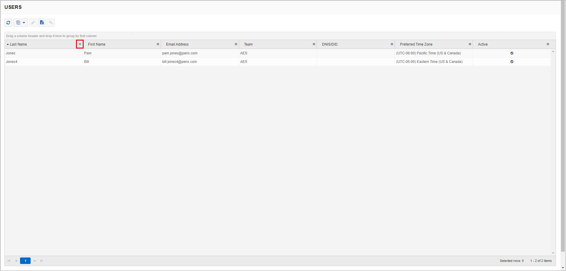 Alvaria Documentation - Configure or Edit a User's Settings