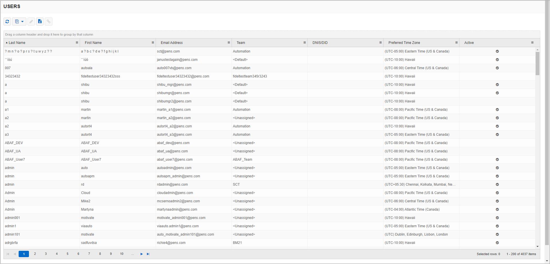 Alvaria Documentation - Configure or Edit a User's Settings