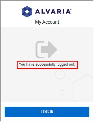 Alvaria Documentation - Log In and Log Out of the Alvaria Cloud View