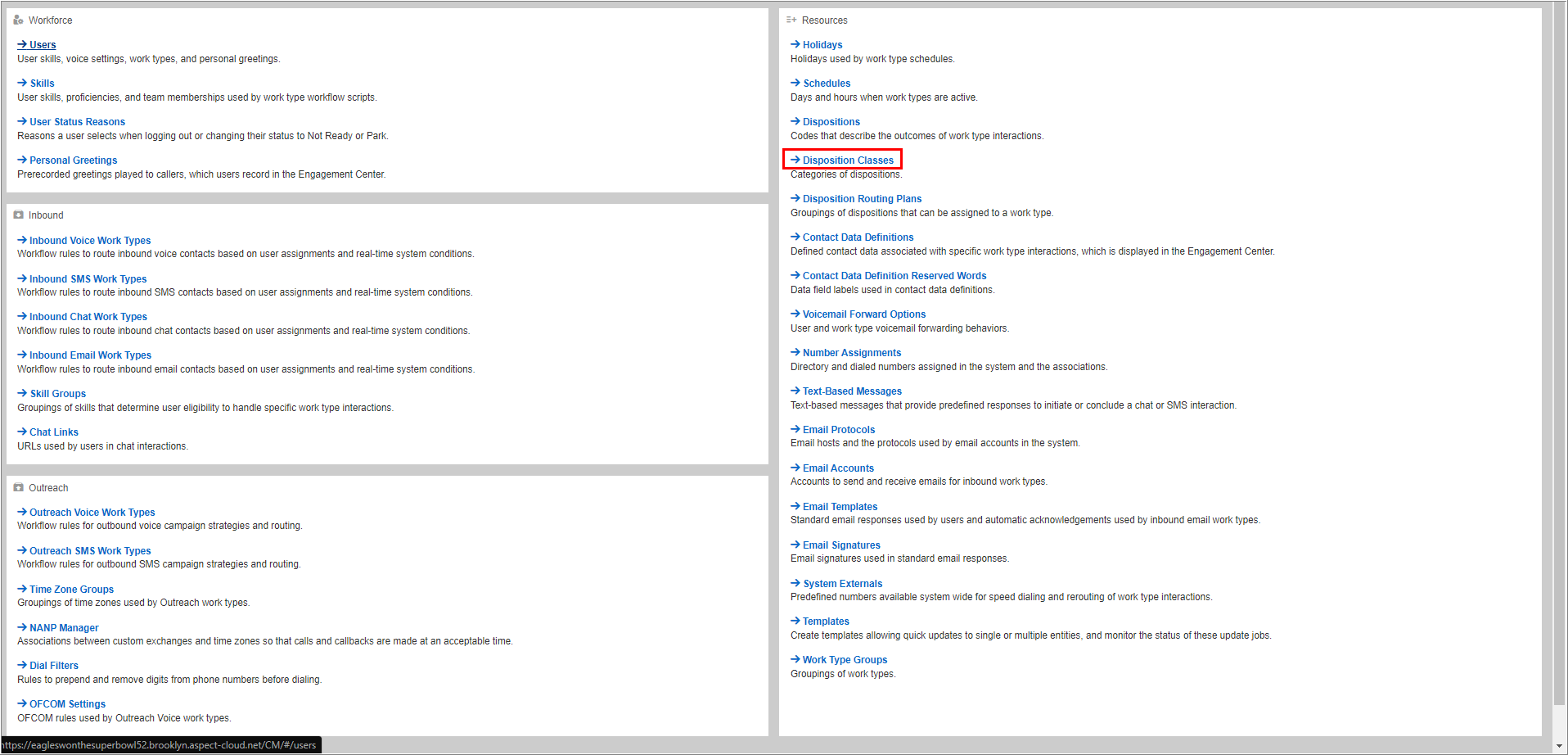 Alvaria Documentation - Create a Disposition Class
