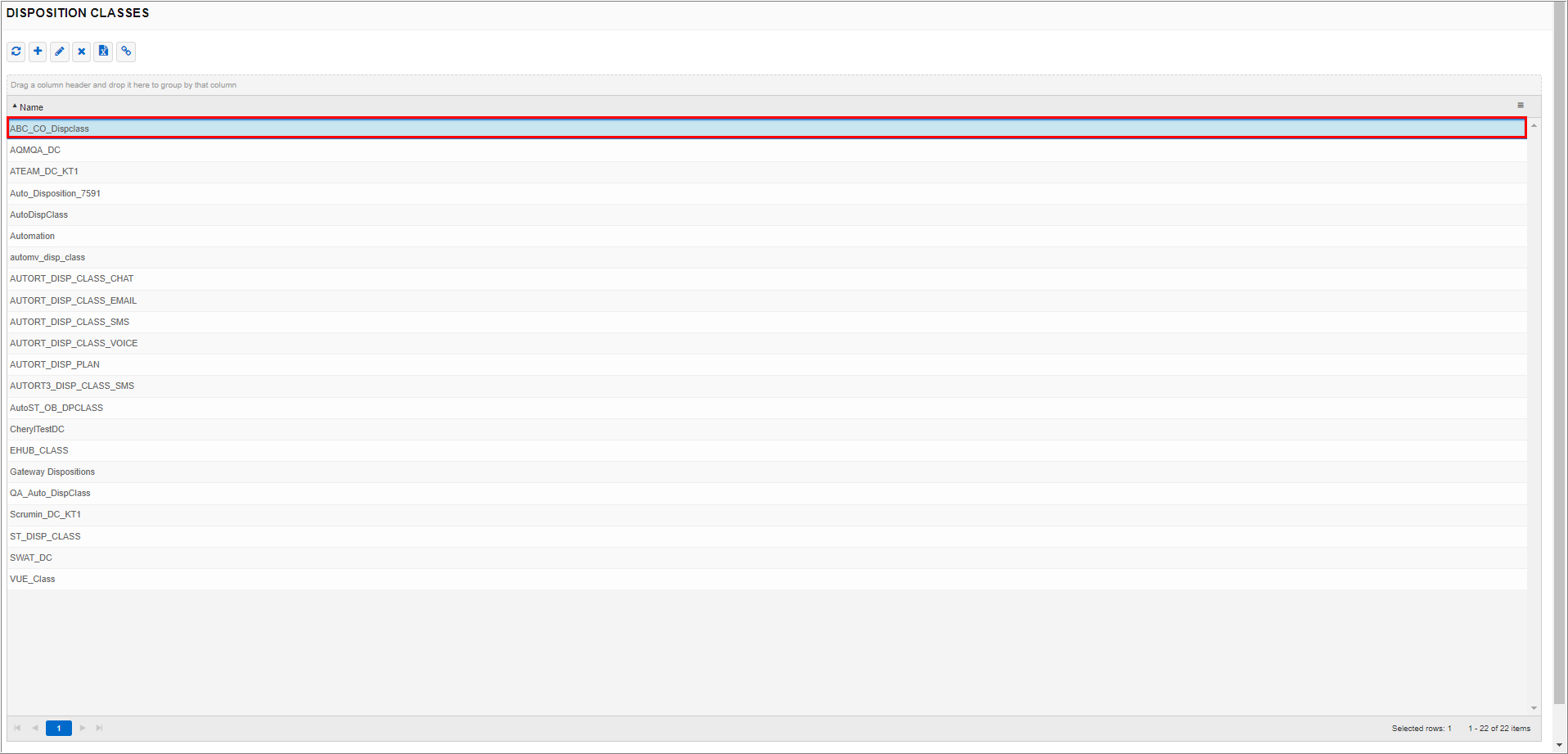 Alvaria Documentation - Create a Disposition Class