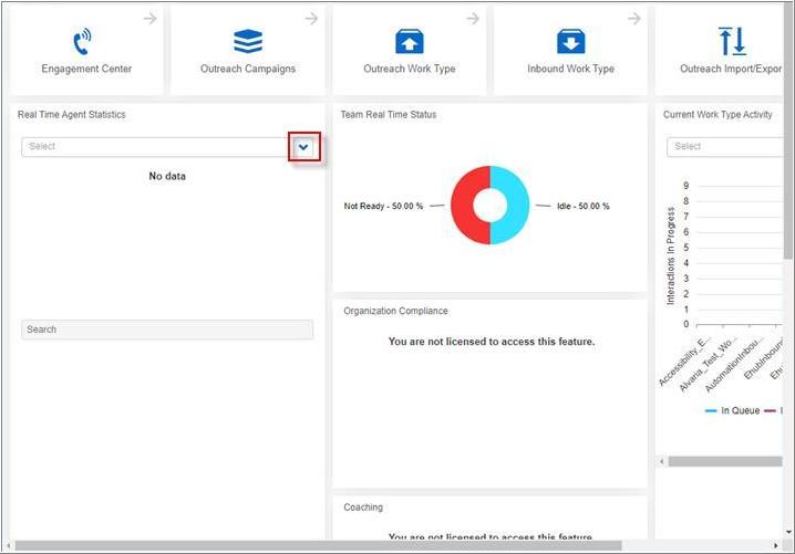 Alvaria Cloud™ - View the Real Time Agent Statistics Widget
