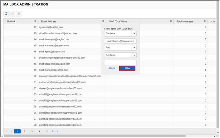 Alvaria Documentation - Mailbox Administration