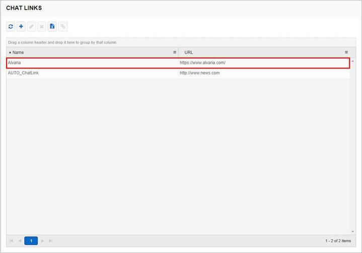 Alvaria Documentation - Create a Chat Link