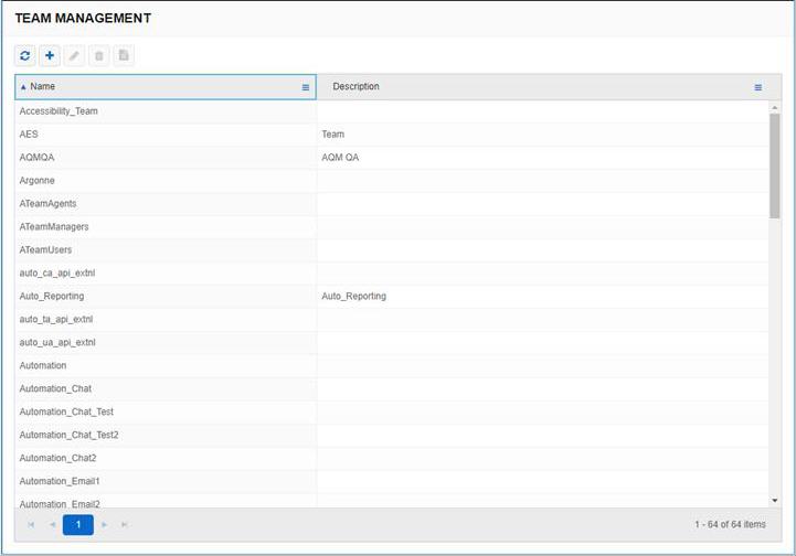 Alvaria Documentation - Team Management