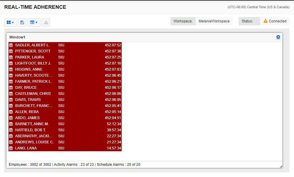 Alvaria Documentation - Real Time Adherence
