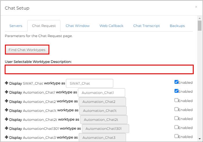 Alvaria Documentation - Configure the Web Chat Demo Page