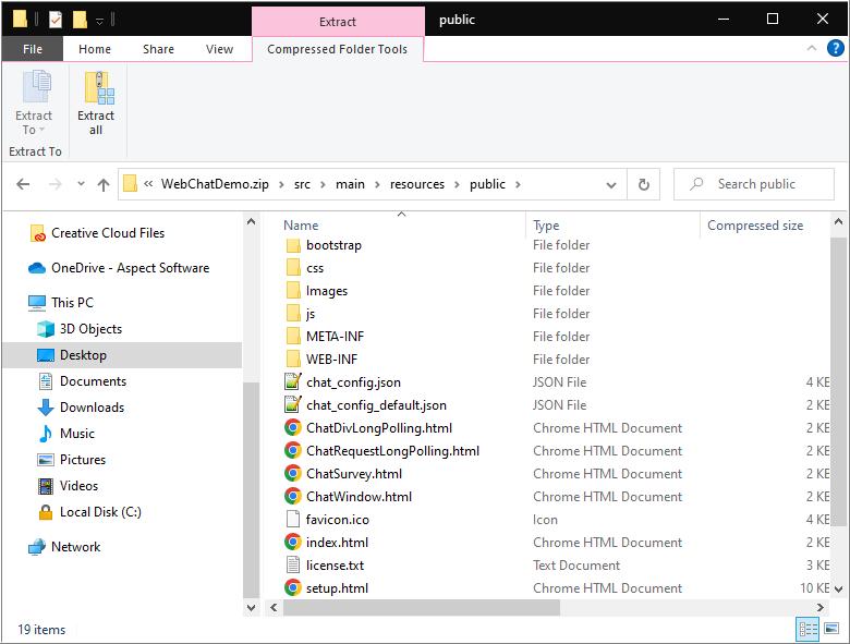 Alvaria Documentation - Configure the Web Chat Demo Page