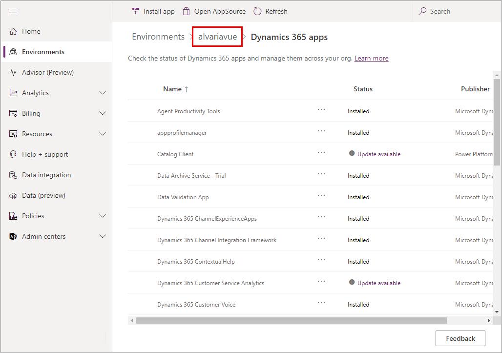Alvaria Cloud™ - Install the Dynamic 365 Channel Integration Framework app