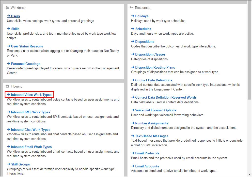 Alvaria Documentation - Accessing the Inbound Voice Work Type Dashboard ...
