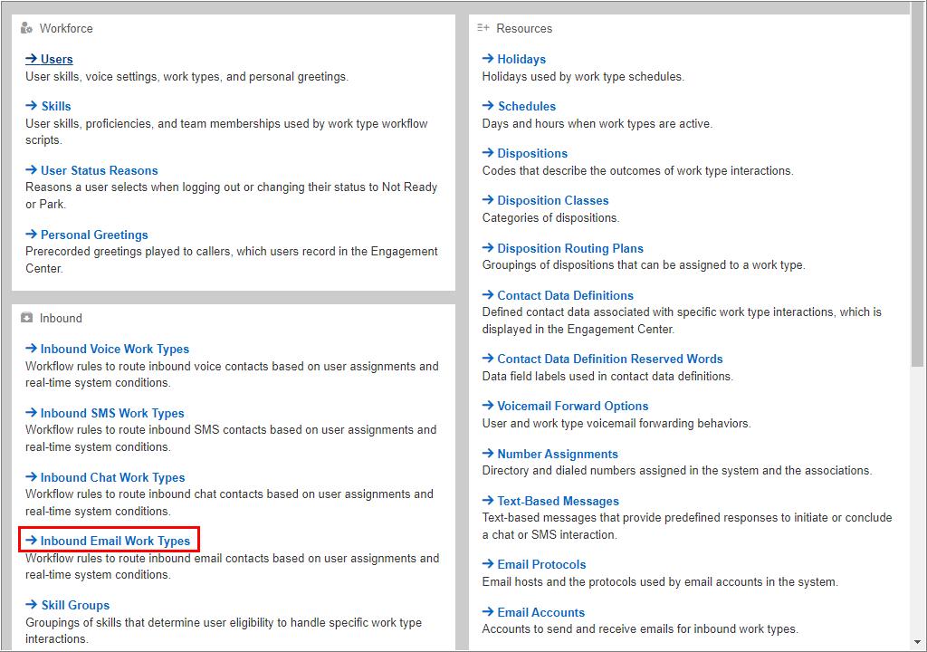 Alvaria Documentation - Accessing the Inbound Email Work Type Dashboard ...