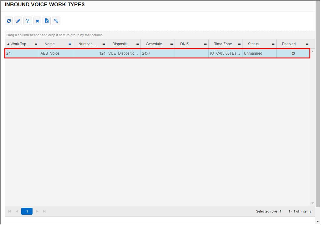 Alvaria Documentation - Working with Inbound Voice Work Type References